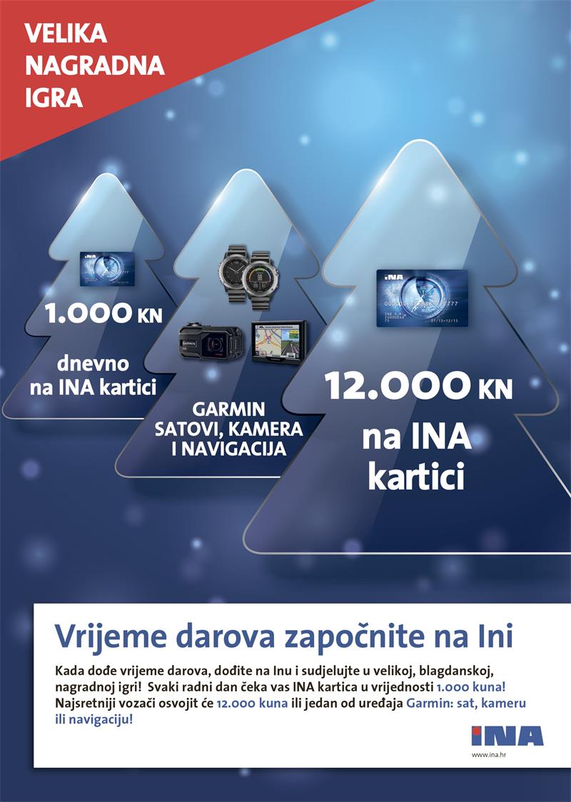 Vrijeme darivanja uz Inu - INA, d.d.